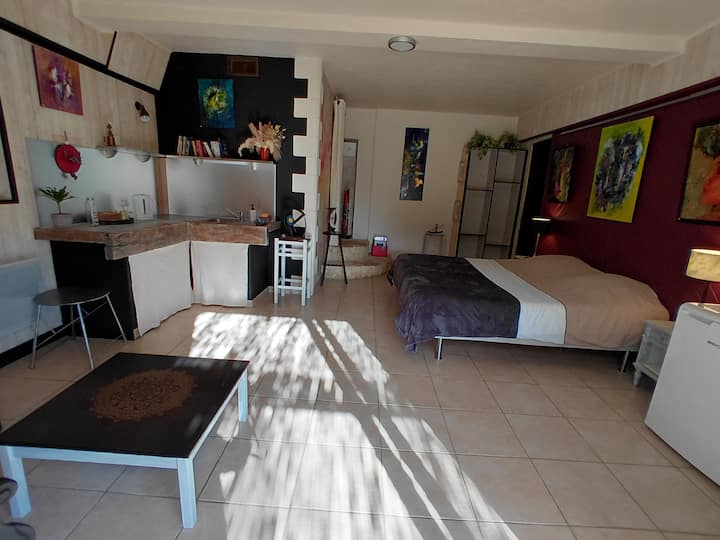 Logement Dartiste - Galerie Des Hôtes Nature/vélo - Roussillon