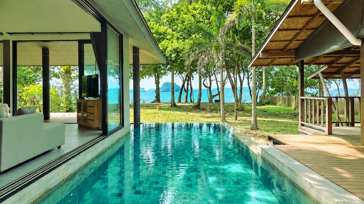 Jacaranda - Beach Front Private Villa 3 Bedrooms - Krabi