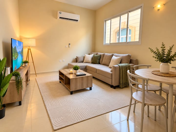 Cozy 1br Apartment With Full Kitchen & Two Bathtub - Al Ain