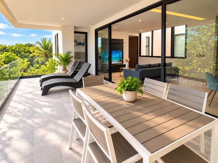 Puerto Aventuras 2br | Pool & Tropical Terrace - Puerto Aventuras