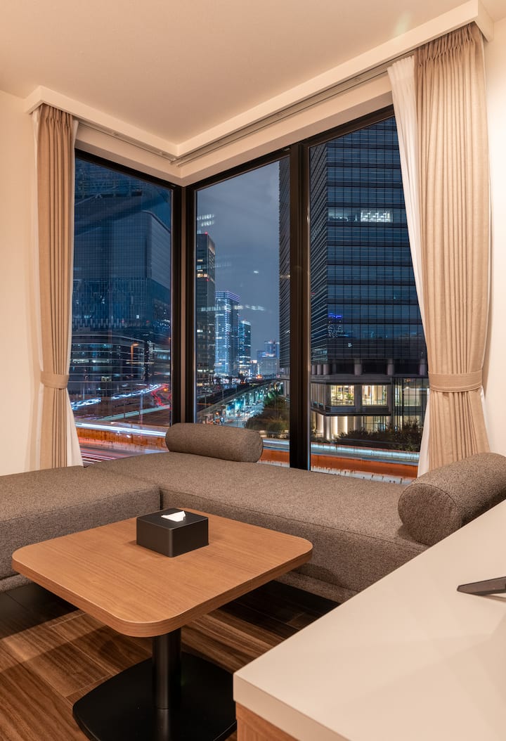 Aima 日本橋 Deluxe Family Room ダブルベッド3台 最大6名 - Ginza