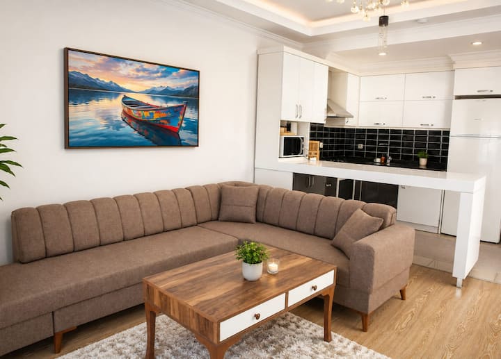 Luxury 125 M² Duplex Apartment With 2 Bathrooms - Kemer