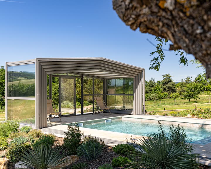 Mas Avec Vue, Piscine Et Spa - 920 Sau - Sault