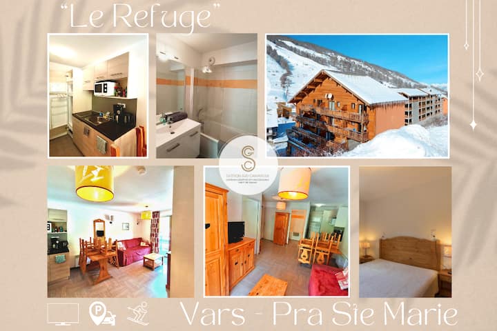 *Le Refuge* Résidence Odalys - Parking & Balcon - Vars