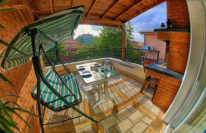 1+1 Apartment With Terrace And Kitchen, City View. - Ankara