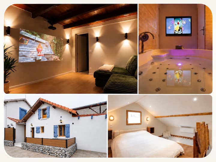 Maisonnette Avec Baignoire Spa Et Vidéoprojecteur - Tarbes