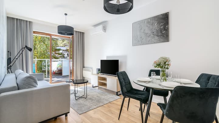 Apartament Blisko Plaży Z Widokiem Na Ogród - Krynica Morska