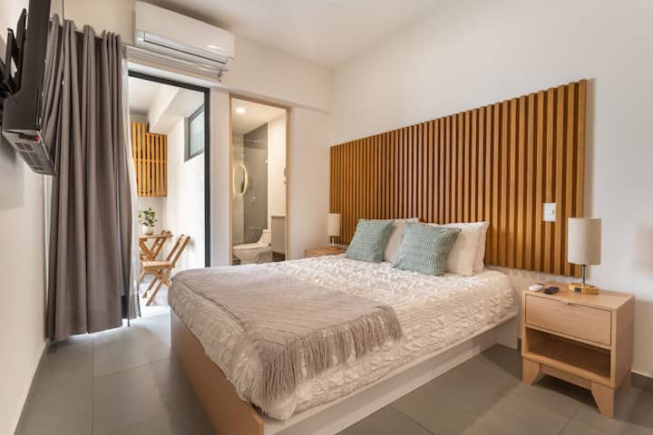 Nápoles/wtc: A/c, Balcony, Washer-dryer, Sleeps 4 - México