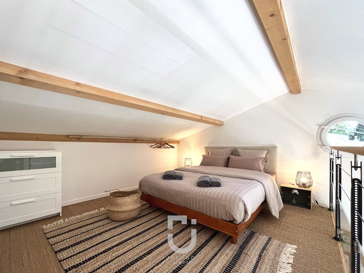 Duplex Cosy Sous La Charpente, Mezzanine, Drôme - Hauterives