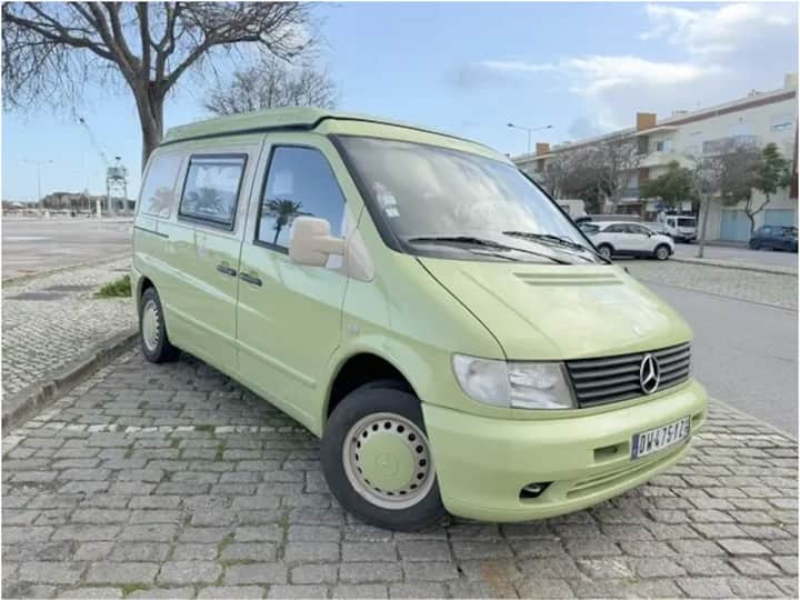 Rent A Mercedes Camper Van With Blue Classics - Portimão