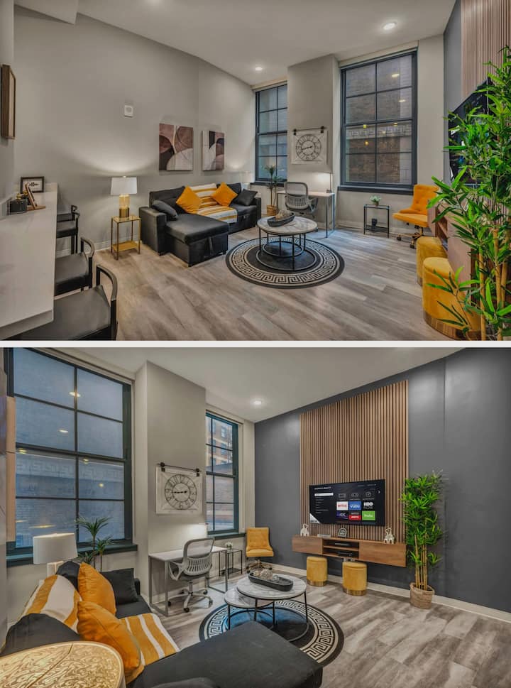 Central Flat: Indoor Pool, Rooftop, Gym - Cleveland, OH