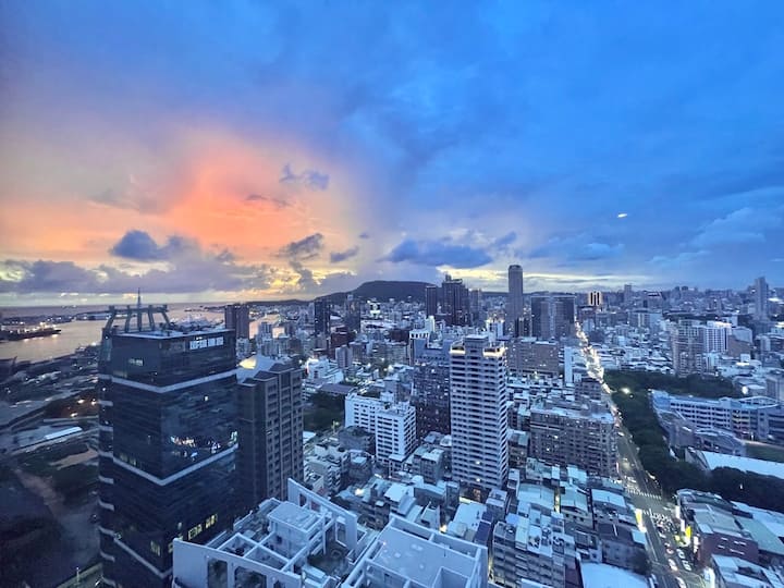 85 Sky Tower-海市景四人房/r8捷運站/c8輕軌/月租/年租 - 다랴오 구