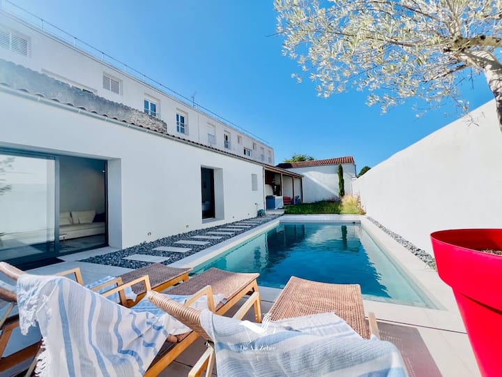 Cosy Georges - Maison Piscine 10 Personnes - Marennes