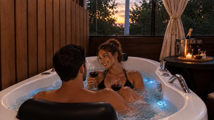 Cabana Com Piscina, Jacuzzi Aquecida Para Relaxar - Brazil