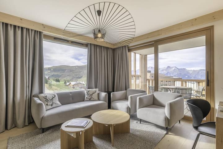 Alphea Pour 6, Ski Aux Pieds, Spa, Garage Privé - Auris