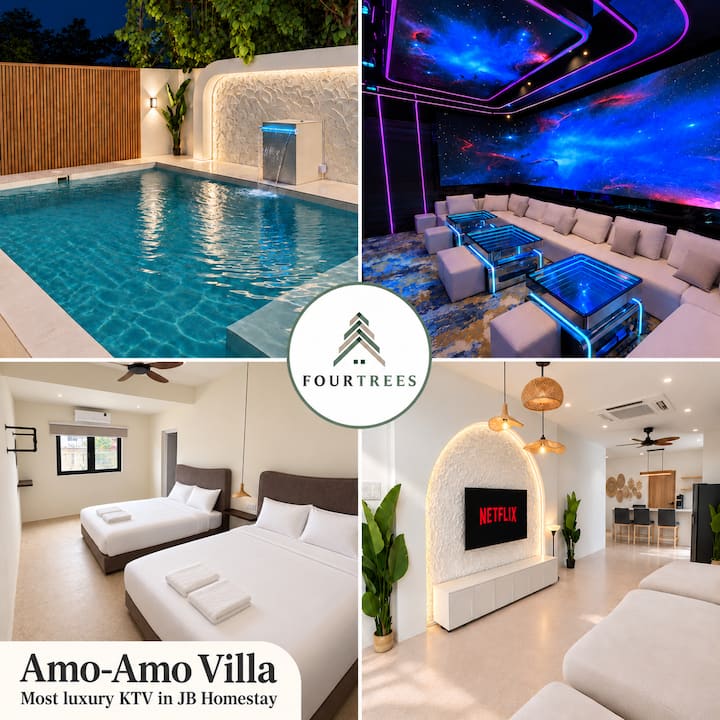 Amo-amo Villa｜坡底独立式·私人豪华全景ktv｜5分钟ciq｜10-15pax - 