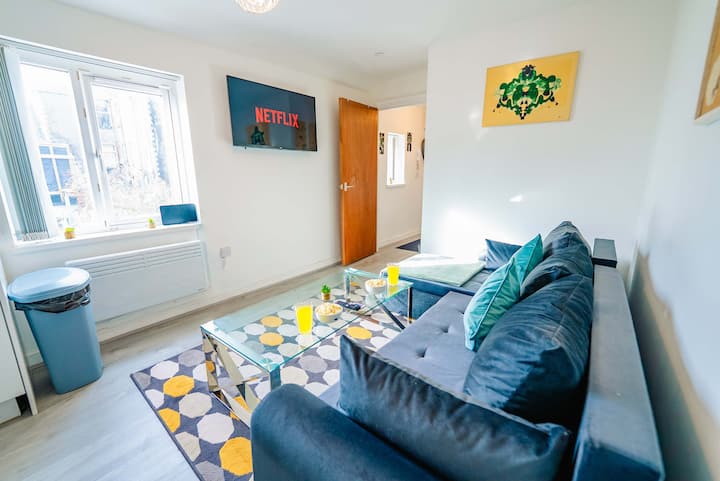 1br | Sleeps 4 | Modern | Fast Wifi | City Centre - Cardiff