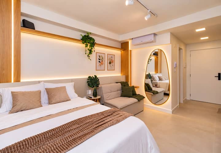 Loft Premium | Consulado 500m | Piscina | Garagem - Porto Alegre