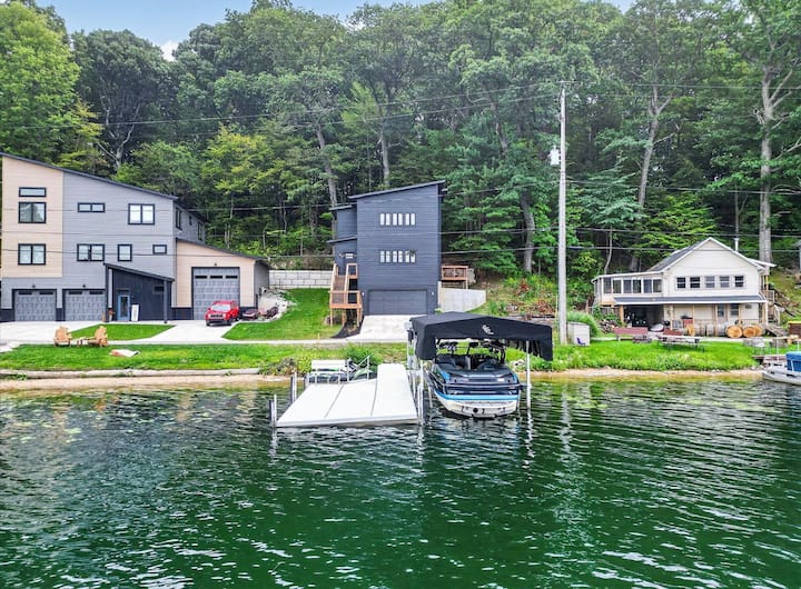 3 Story New Construction Lake House With Best View - Greenville, MI