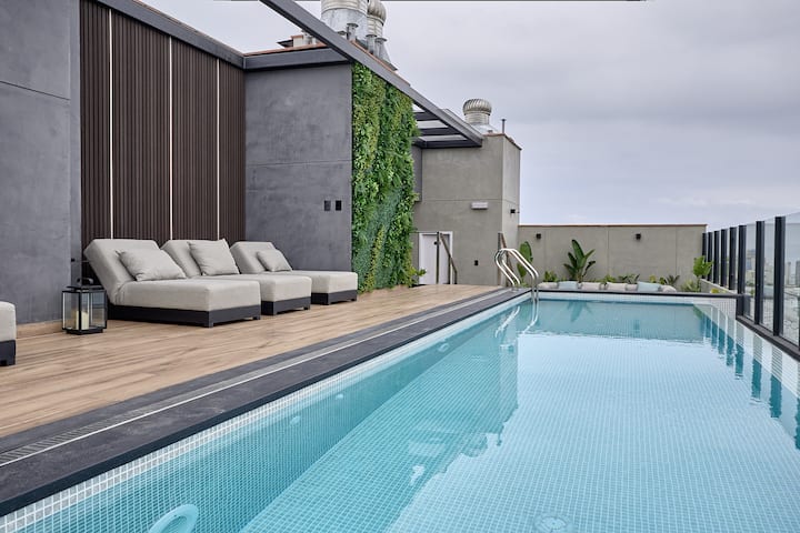 1br Modern Pool Gym Apart Miraflores 1203 - Perú
