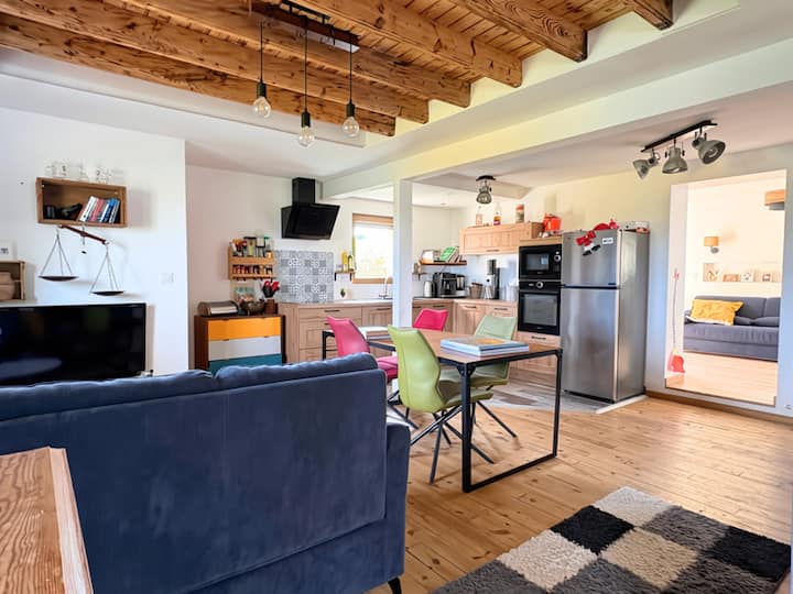 Chalet Cocooning Trois Chambres - 6 Pers Jacuzzi - Montbrison
