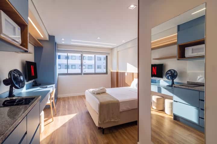 Studio Perto Do Teatro Renault Com Piscina E Sauna - Brazília
