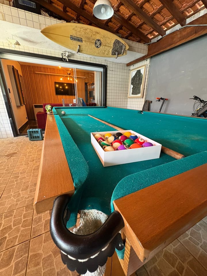 Casa Aconchegante Na Vila Mirim 150m Da Praia. - Praia Grande