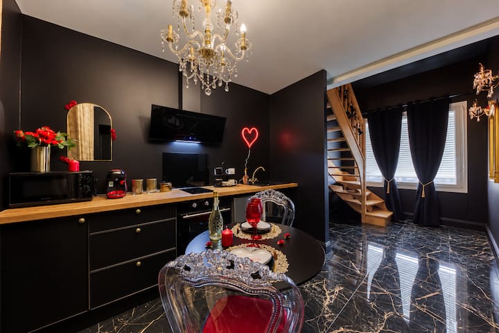 Duplex Chic Noir & Or  Corbeil-essonnes - Département Essonne