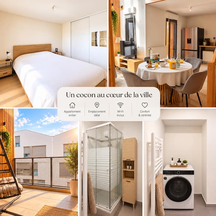 Cocon Lumineux Bassins à Flot : Balcon + Parking - Bordeaux