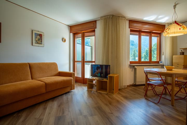 [La Genzianella] Bilocale Centrale Con Terrazzo - Prali