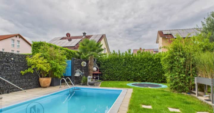 2 Zimmer Mit Pool, Garten Und Klima In Plankstadt - Heidelberg