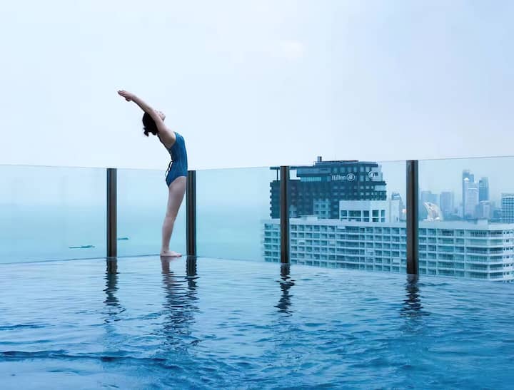 Apartment With Infinity Pool In Central Pattaya - Tajska