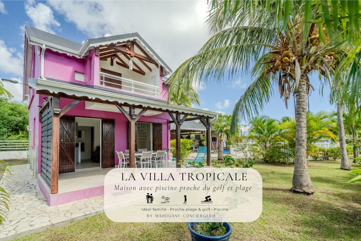 Maison Avec Piscine Proche Plage, Golf, La Coulée - Guadalupe
