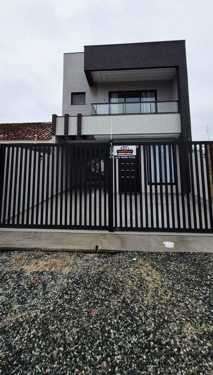 Casa Com Piscina A 300 M Da Praia  Coroados - Guaratuba