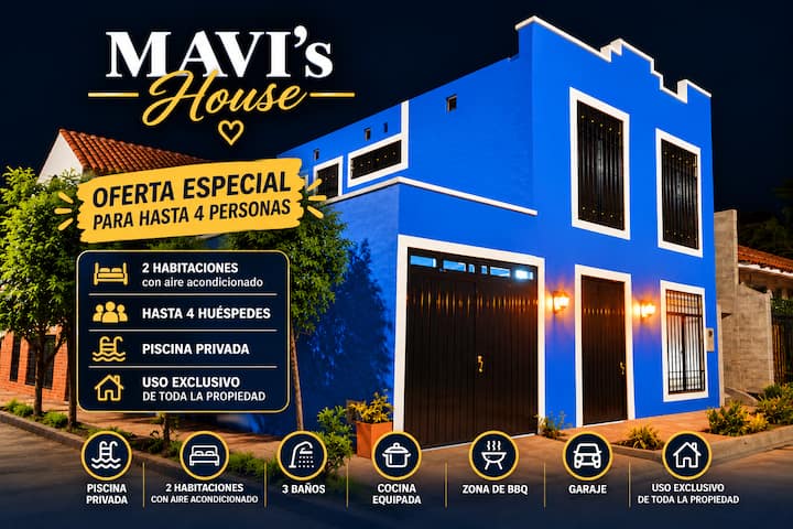 Mavis House | Piscina Privada | 2 Hab. Con Ac - Honda