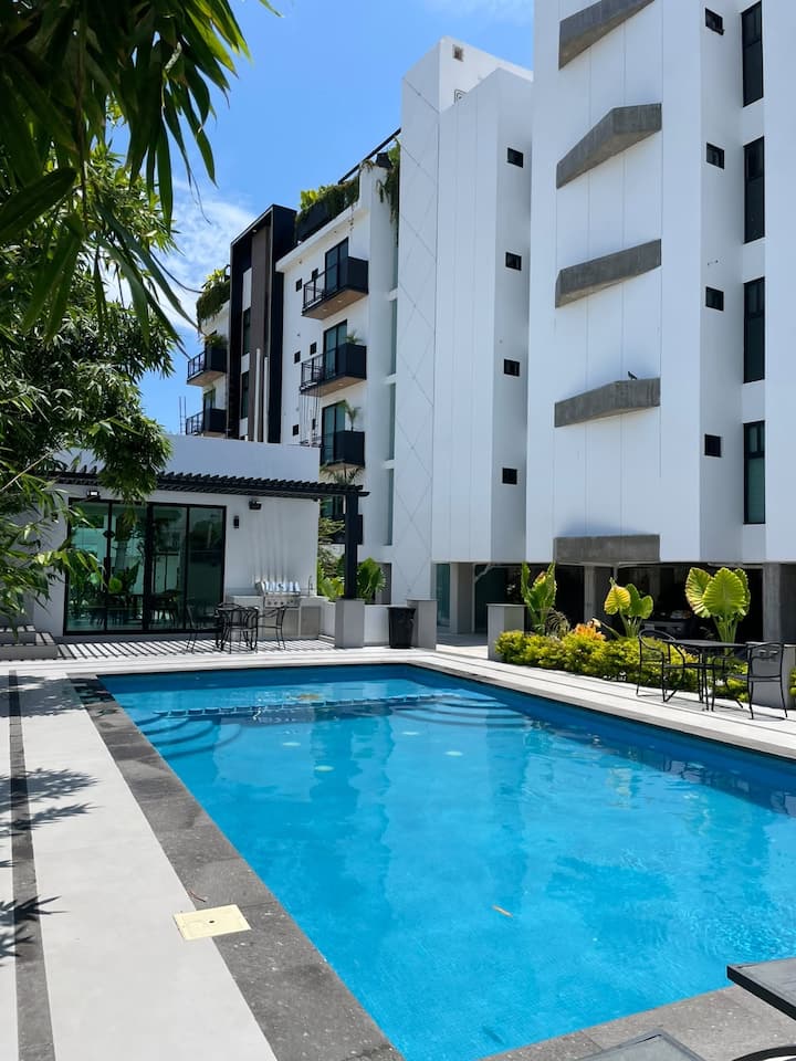 Cozy Private 1br Kingbed 104a Pool Parkin Elevator - Mexiko