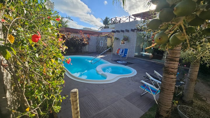 Casa Paraíso | Piscina E Praia Em Paripueira - Maceió