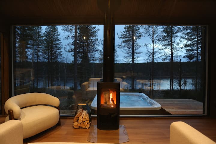 Hidden Glass Villa - Wilderness, Sauna & Hot Tub - Finlande