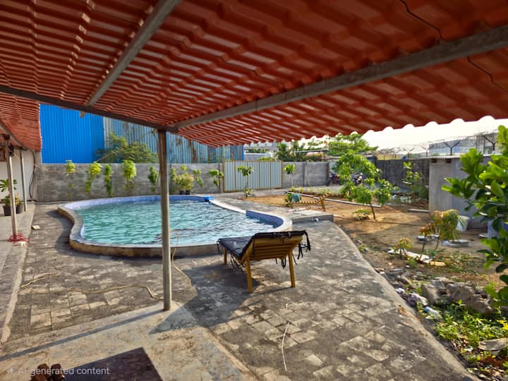 A Recreational Pool Farm With Accommodation. - Vapi