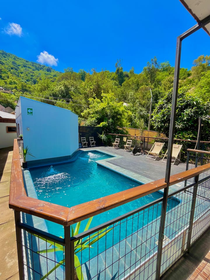 Cabañas Agustina | Piscina, Tinaja, Quincho, Olmue - Olmué
