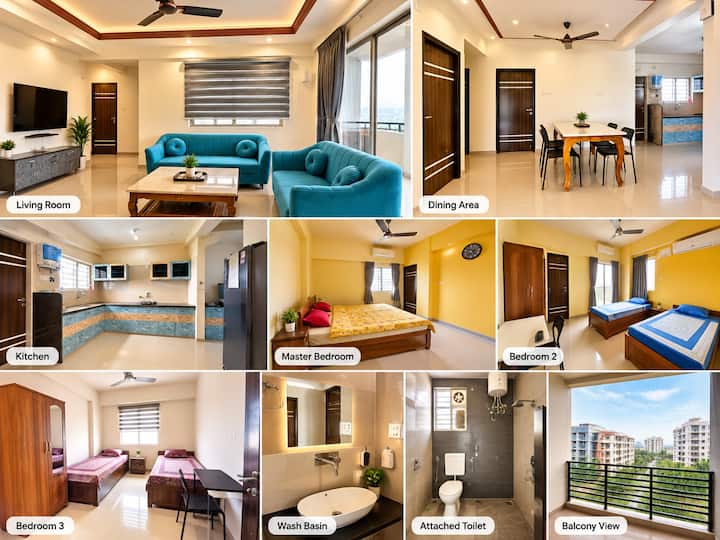 Spacious 3bhk Family Stay | Jeet Residency - Vadodara