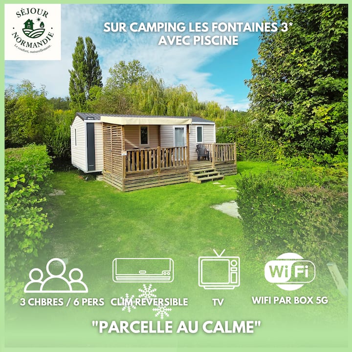 Mhome 3ch/6p Clim /Tv/wifi | Camping 3* (27) - Anet