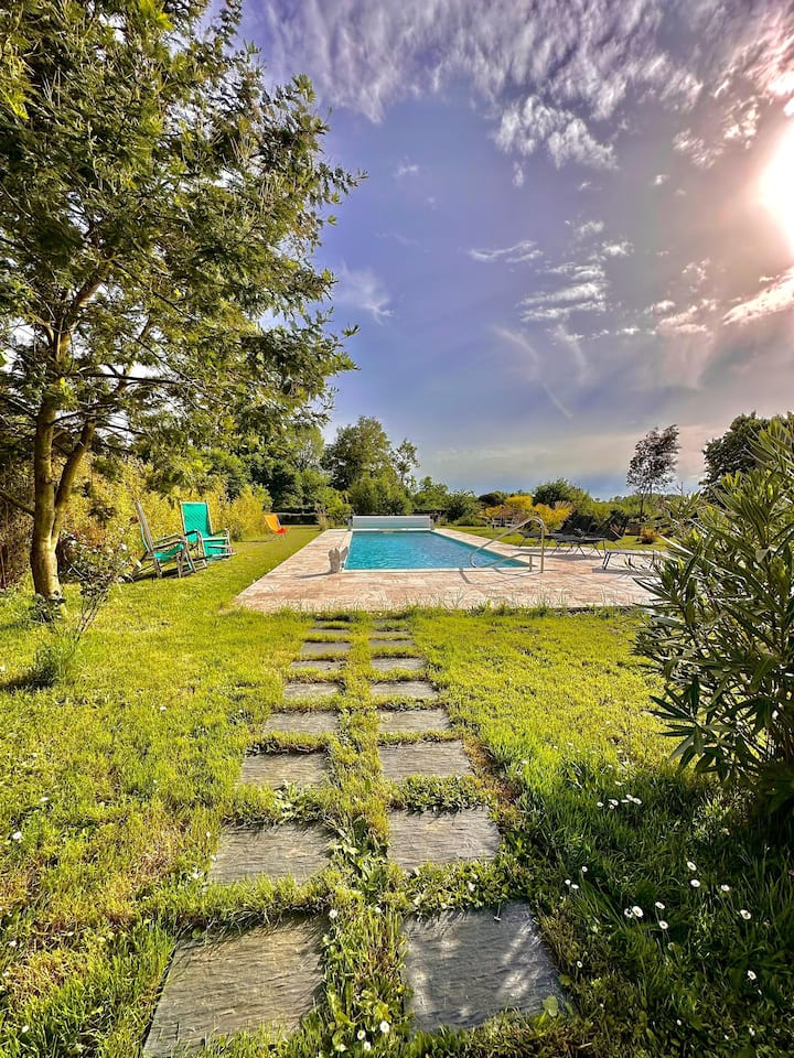 Suite Hortensia Hammam Et Piscine - La Chataigneraie