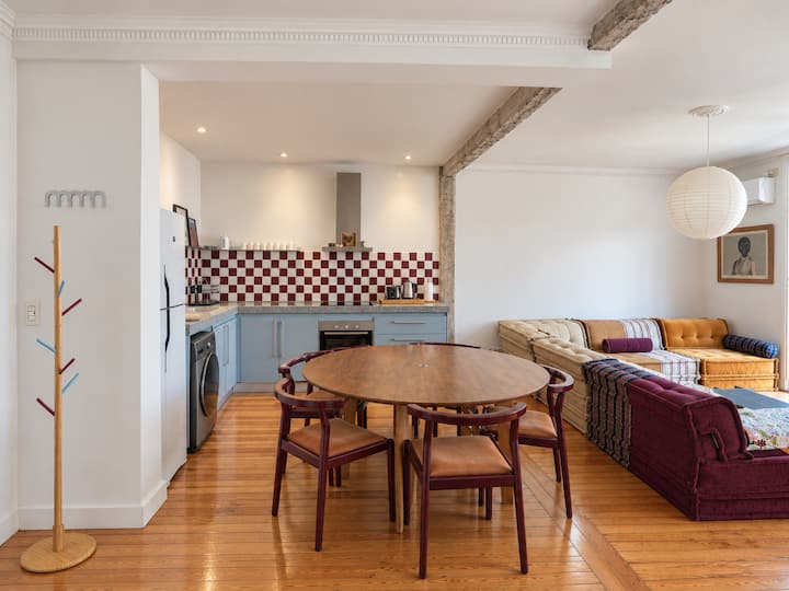 Piso Super Original Y Moderno-4 Habitaciones-8 Pax - Recoleta