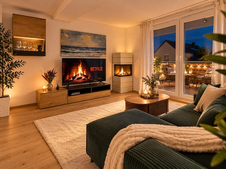 Velmora Terrassenwohnung Mit Kamin Und Grill - Oestrich-Winkel