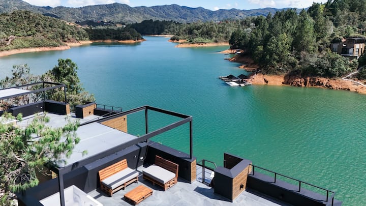 Refugio19 | Cabaña Con Jacuzzi Y Vista Al Embalse - Guatape