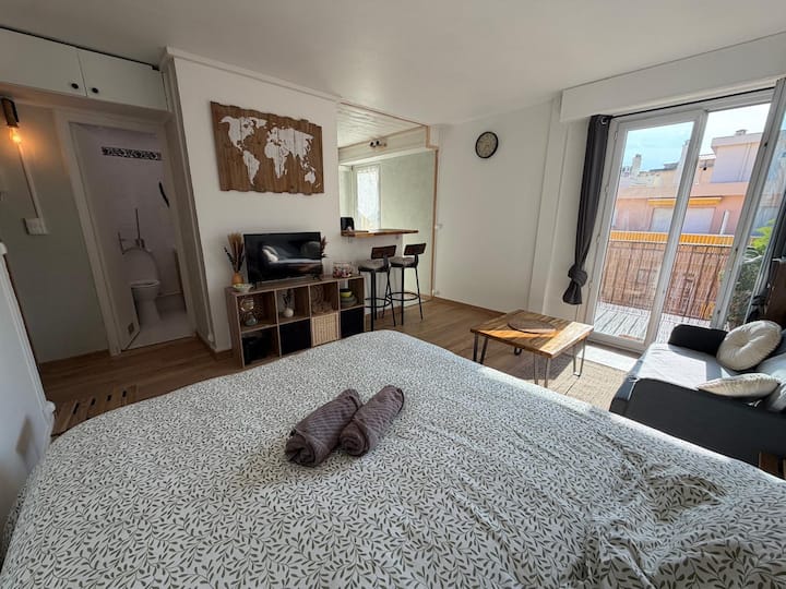 Lumineux Studio Avec Terrasse En Dernier éTage - Mentone