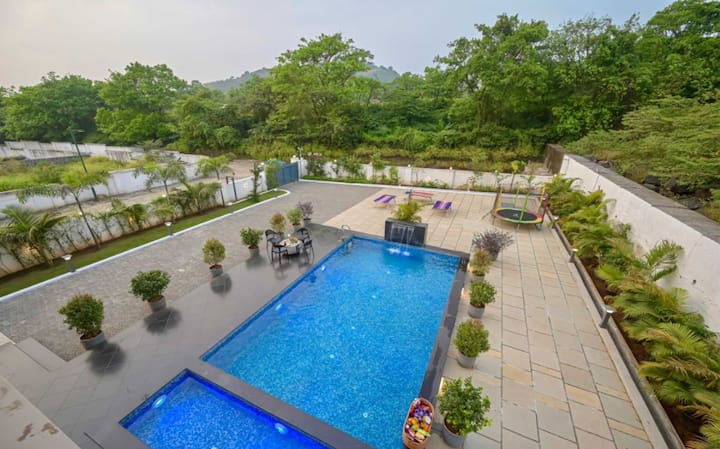 4 Bhk Nature Oasis Private Pool Villa In Lonavala - Lonavla