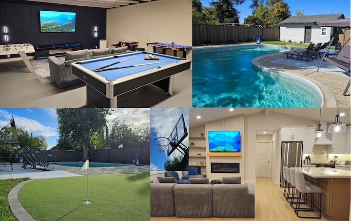 Luxury Paradise W/golf Basketball Pool Table New - Livermore