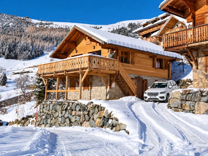 Chalet 12 Pers Vue Montagne Sauna - Villard-Reculas